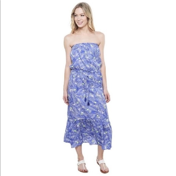 Vineyard Vines | Dresses | Vineyard Vines Palm Print Maxi Dress | Poshmark